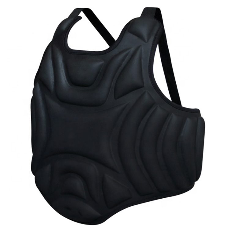 Black Free Fighting Safety Chest Guard