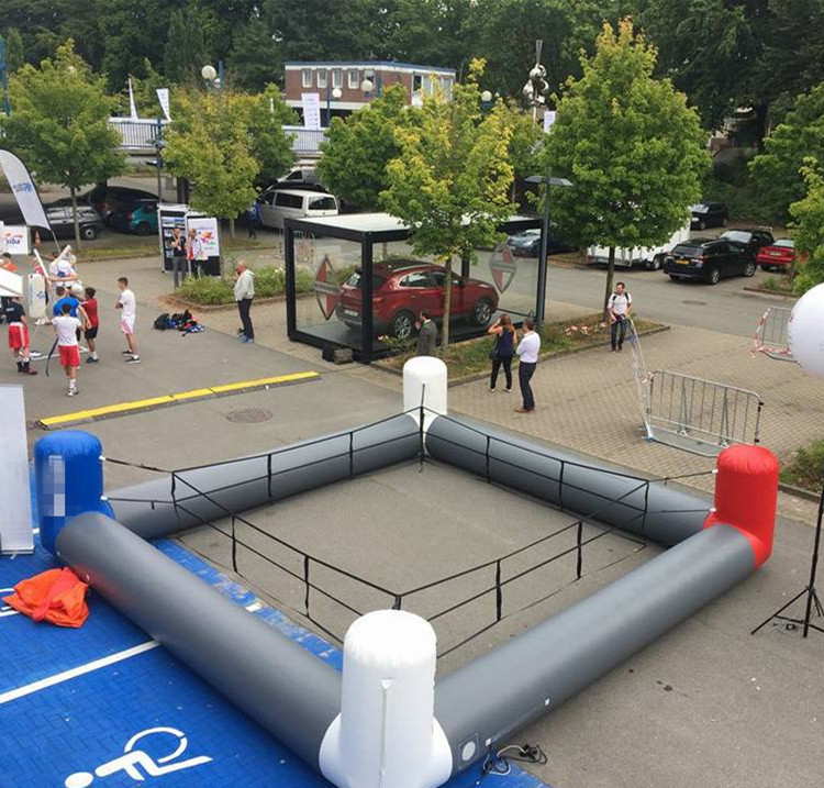 Inflatable boxing ring for outdoor activities